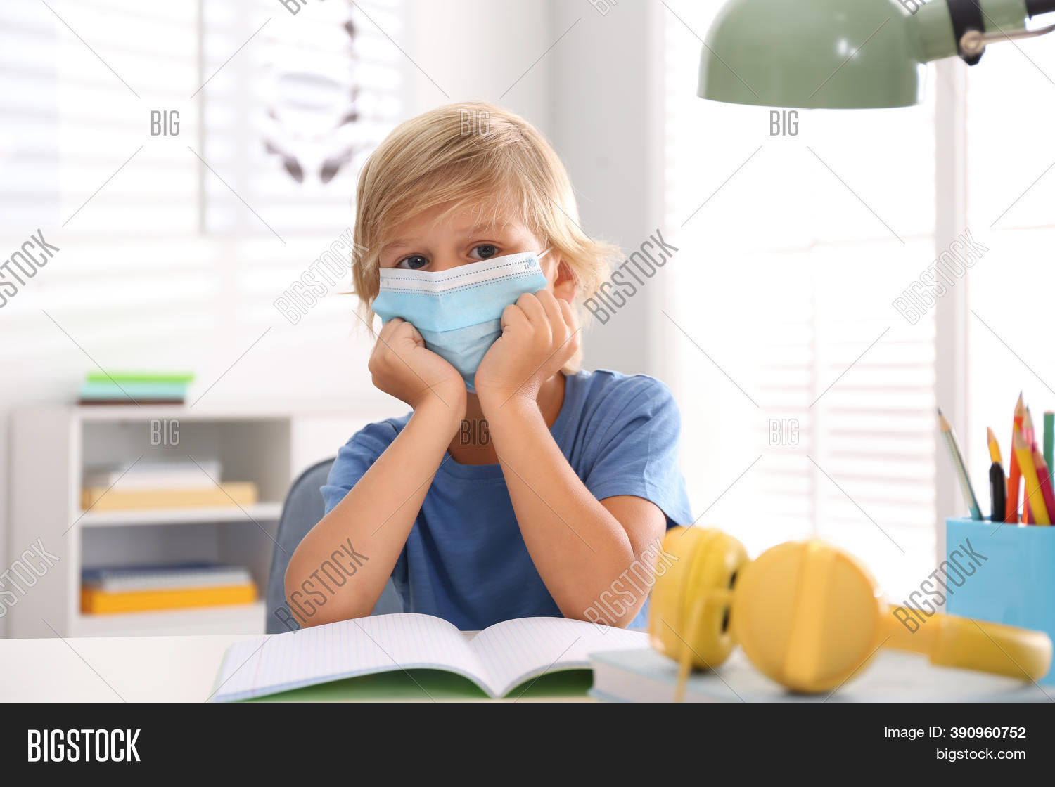 Sad Little Boy Mask Image & Photo (Free Trial) | Bigstock