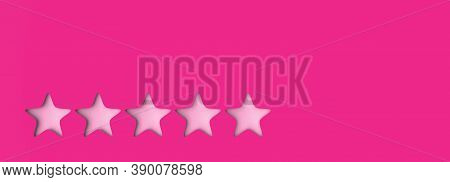3D Five Pink Star On Image & Photo (Free Trial) | Bigstock
