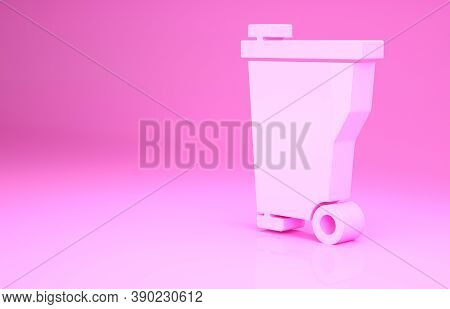Pink Trash Can Icon Image & Photo (Free Trial) | Bigstock
