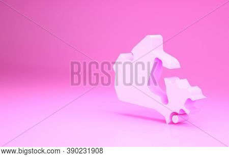 Pink Canada Map Icon Image & Photo (Free Trial) | Bigstock
