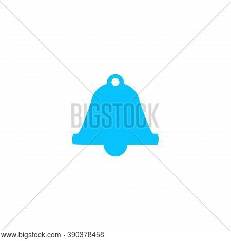 Bell Icon Flat. Blue Vector & Photo (Free Trial) | Bigstock