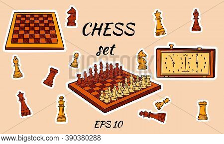 Cartoon Chess Pieces Vector & Photo (Free Trial) | Bigstock