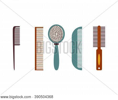 Set Combs Brushes Vector & Photo (Free Trial) | Bigstock