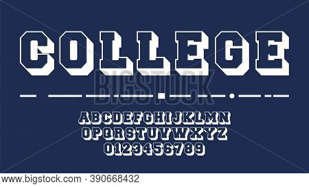 College Alphabet Vector & Photo (Free Trial) | Bigstock
