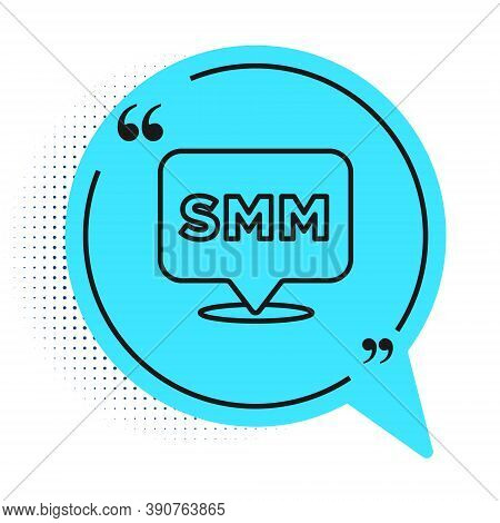 Black Line Smm Icon Vector & Photo (Free Trial) | Bigstock