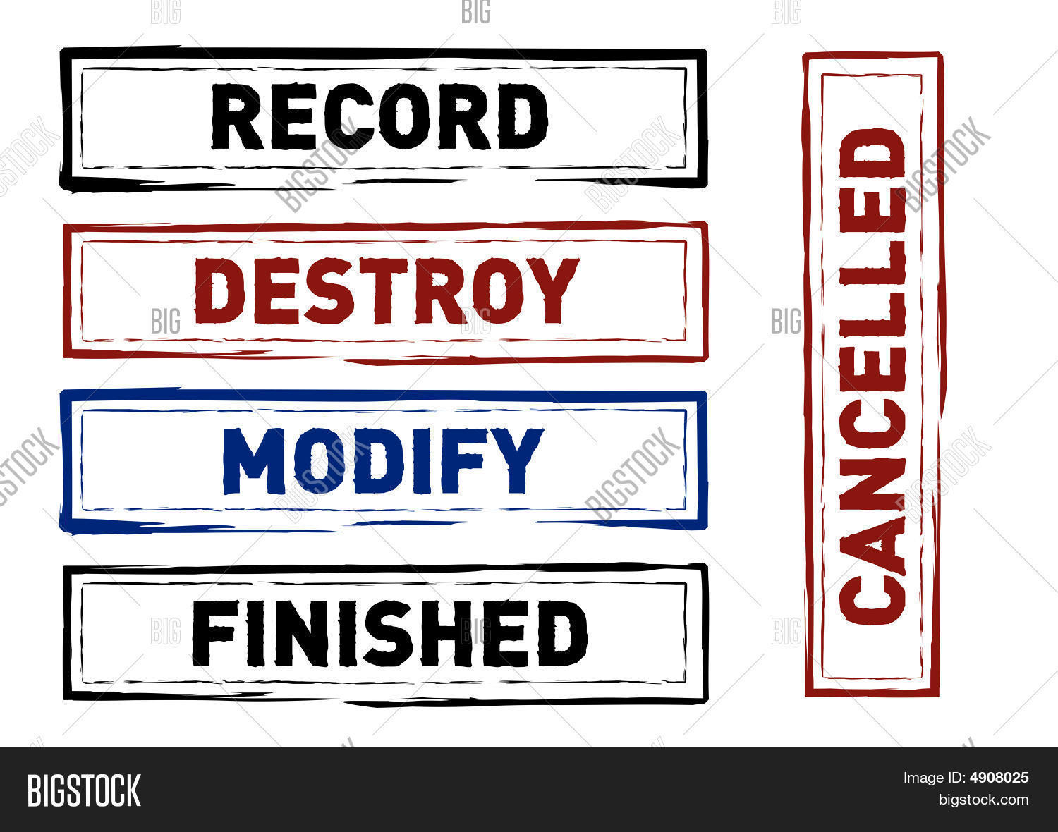 Record Stamp Template Vector & Photo (Free Trial) | Bigstock