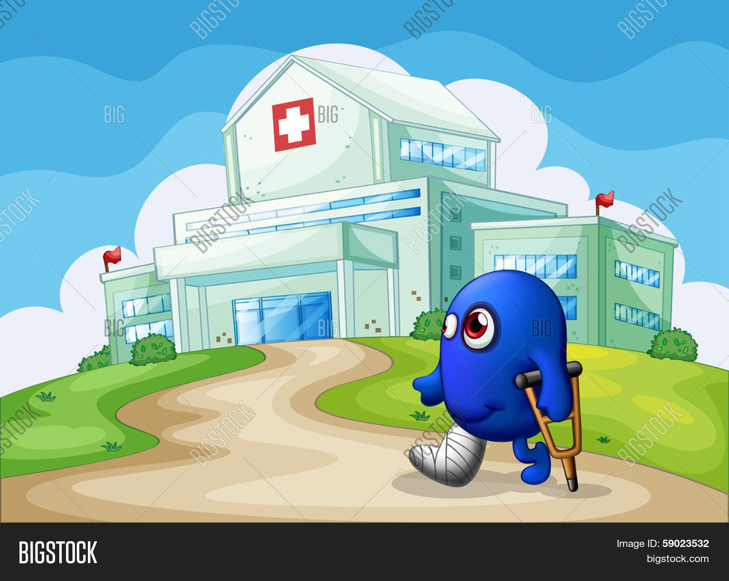 Illustration Injured Image & Photo (Free Trial) | Bigstock