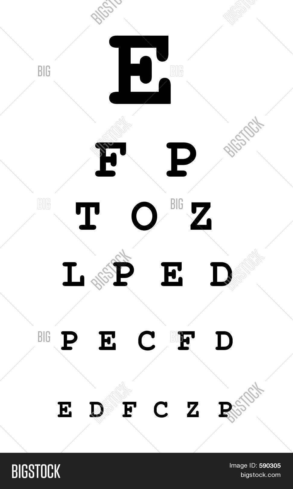 Eye Test Chart Image & Photo (Free Trial) | Bigstock
