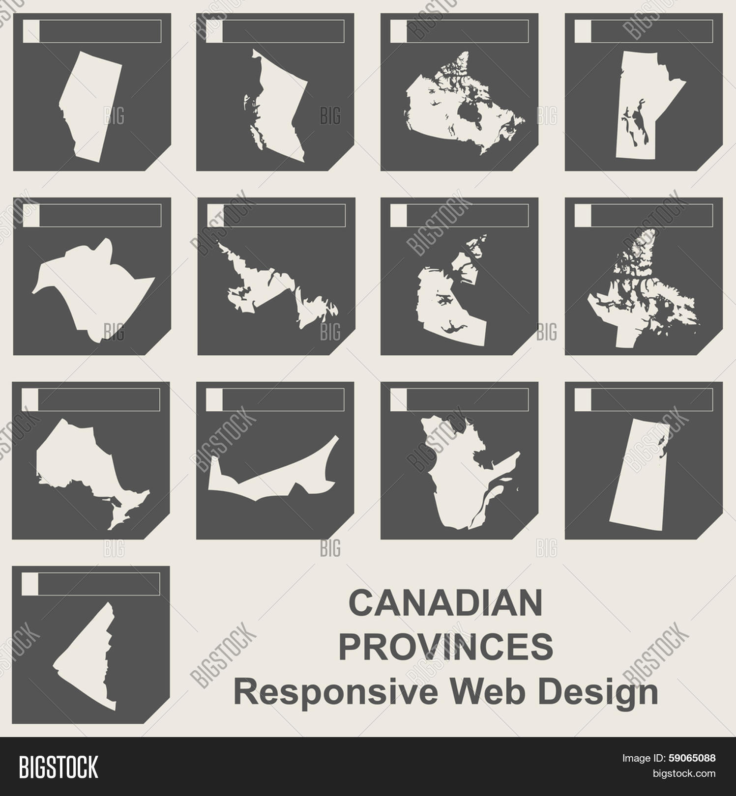 Set Canadian Provinces Image & Photo (Free Trial) | Bigstock
