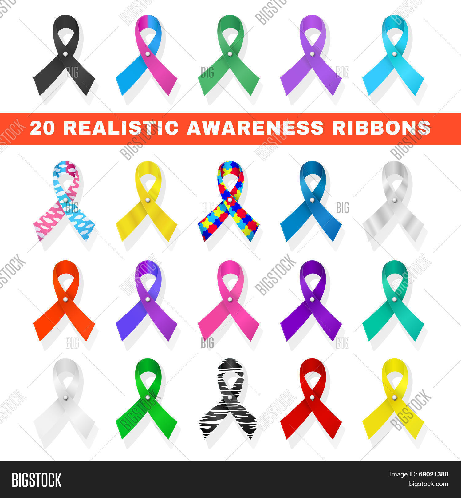 Awareness Ribbon Vector & Photo (Free Trial) | Bigstock