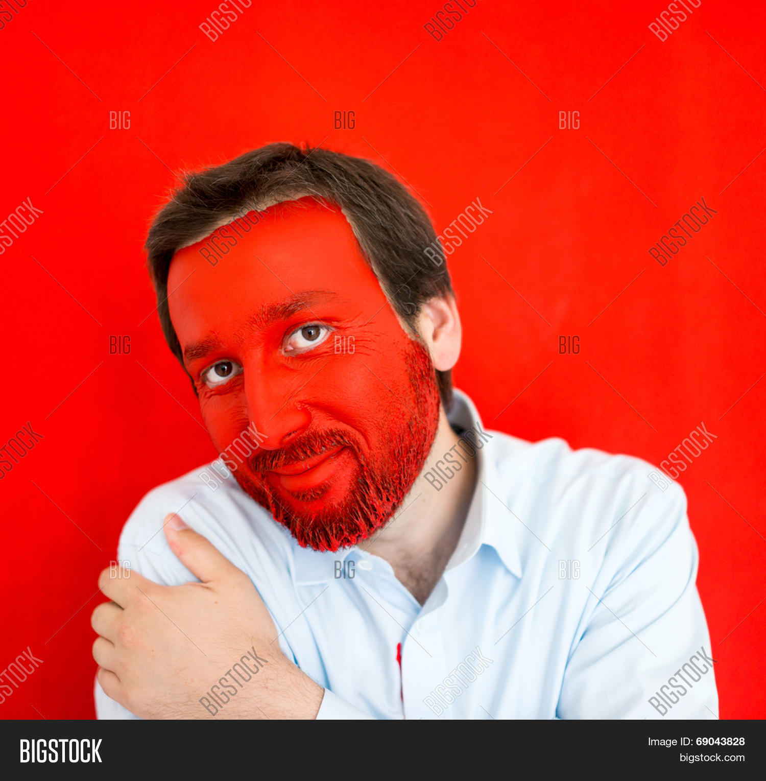 Young Man Portait Red Image & Photo (Free Trial) | Bigstock