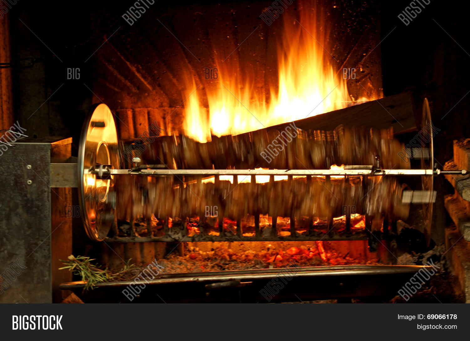 Fireplace Spit Which Image & Photo (Free Trial) | Bigstock