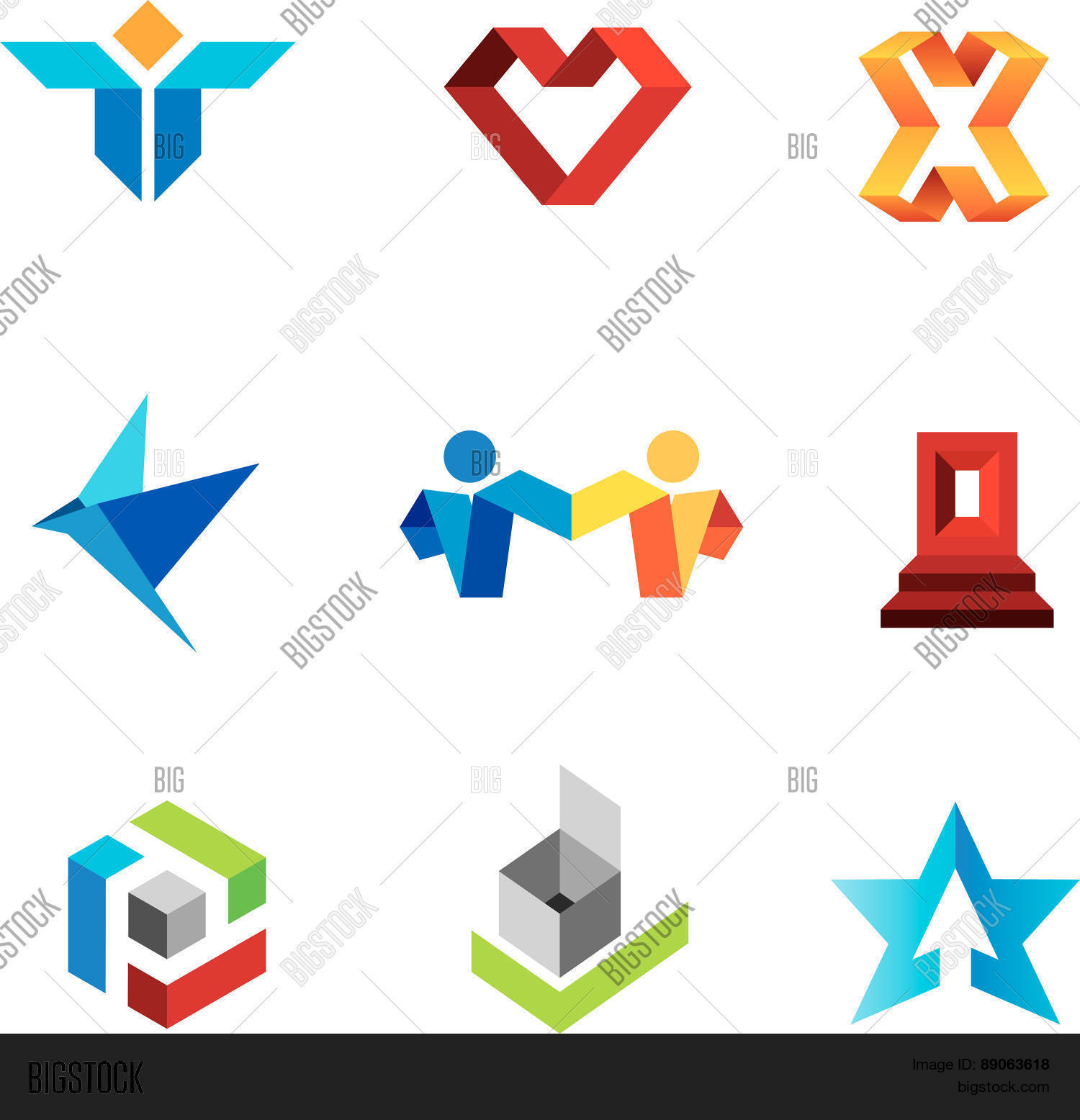 Fold Symbols.eps Vector & Photo (Free Trial) | Bigstock