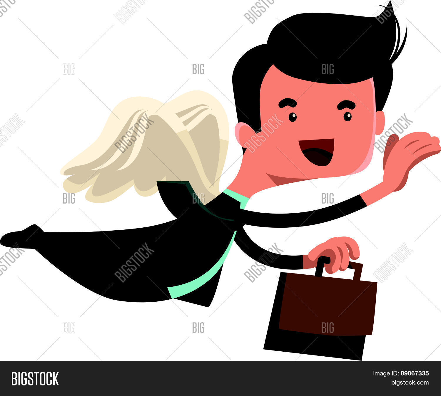 Businessman Flying Vector & Photo (Free Trial) | Bigstock