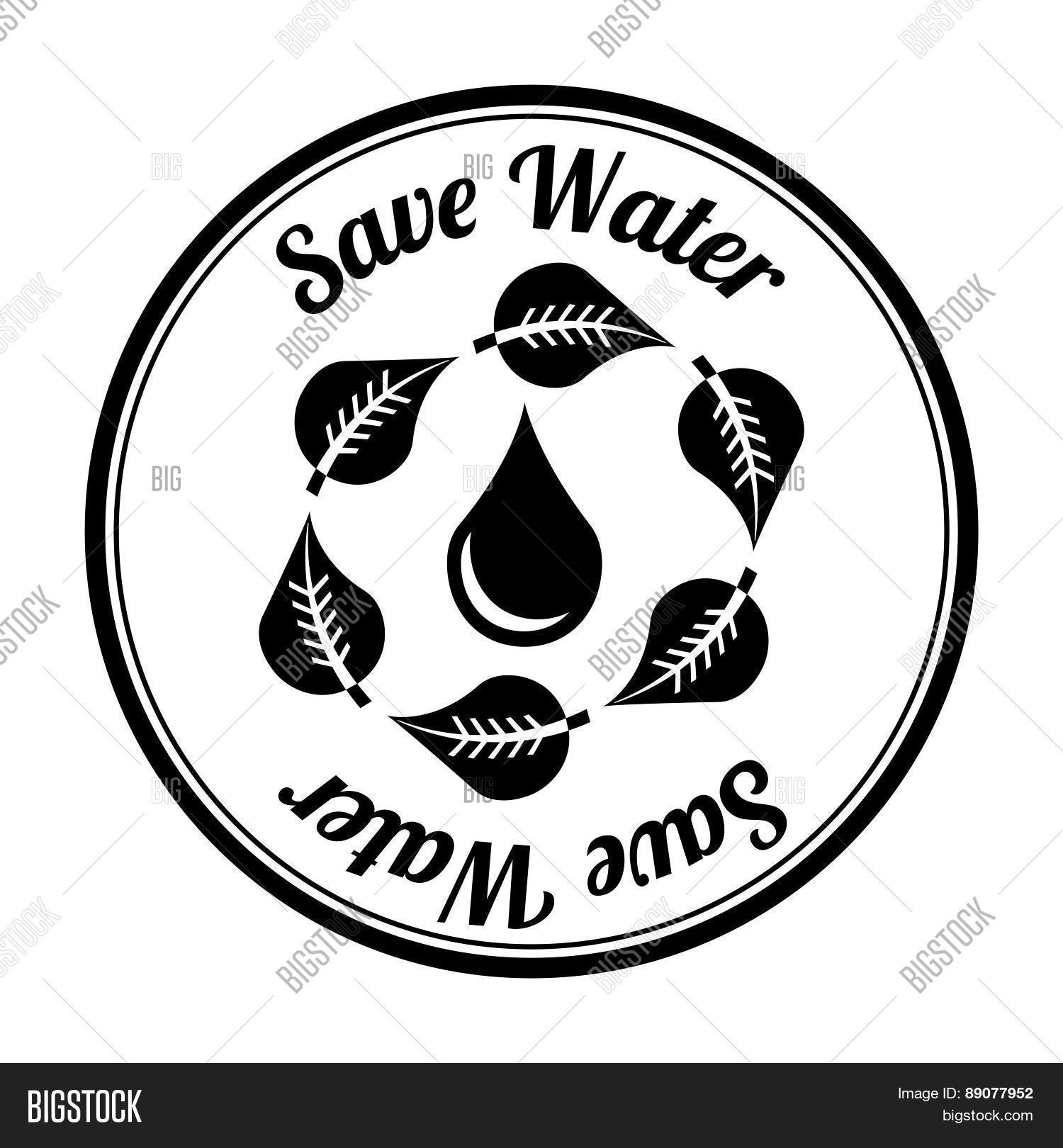 Save Water Over White Vector & Photo (Free Trial) | Bigstock