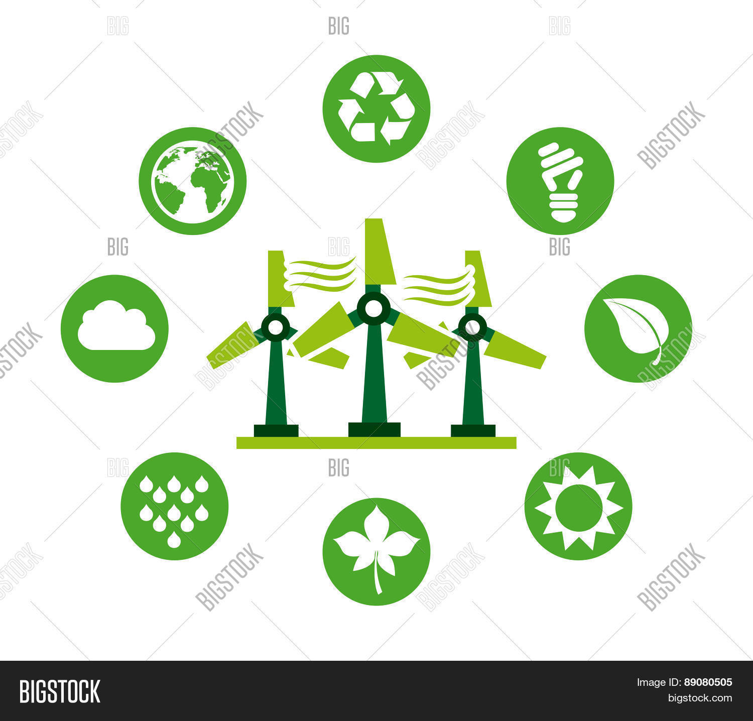 Eco Energy Design Vector & Photo (Free Trial) | Bigstock