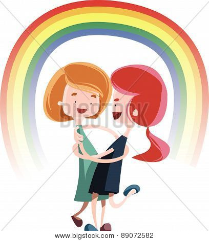 Friendship Hug Under Vector & Photo (Free Trial) | Bigstock