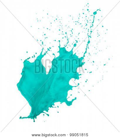 Turquoise Paint Splash Image & Photo (Free Trial) | Bigstock