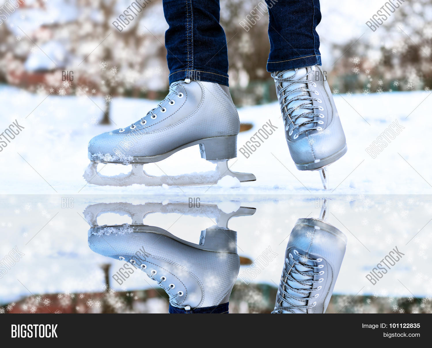 Figure Skates On Image & Photo (Free Trial) | Bigstock