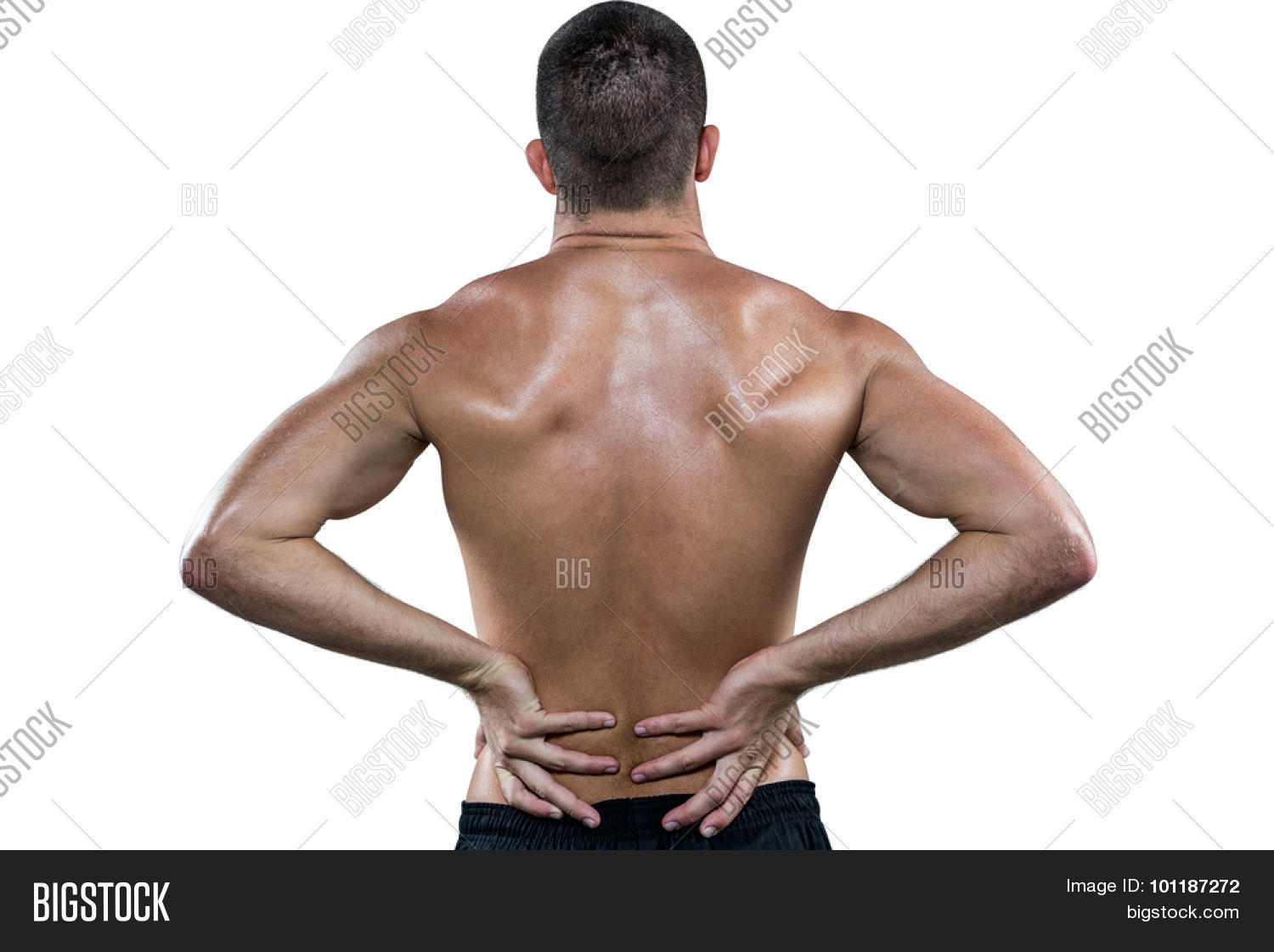 Rear View Shirtless Image & Photo (Free Trial) | Bigstock