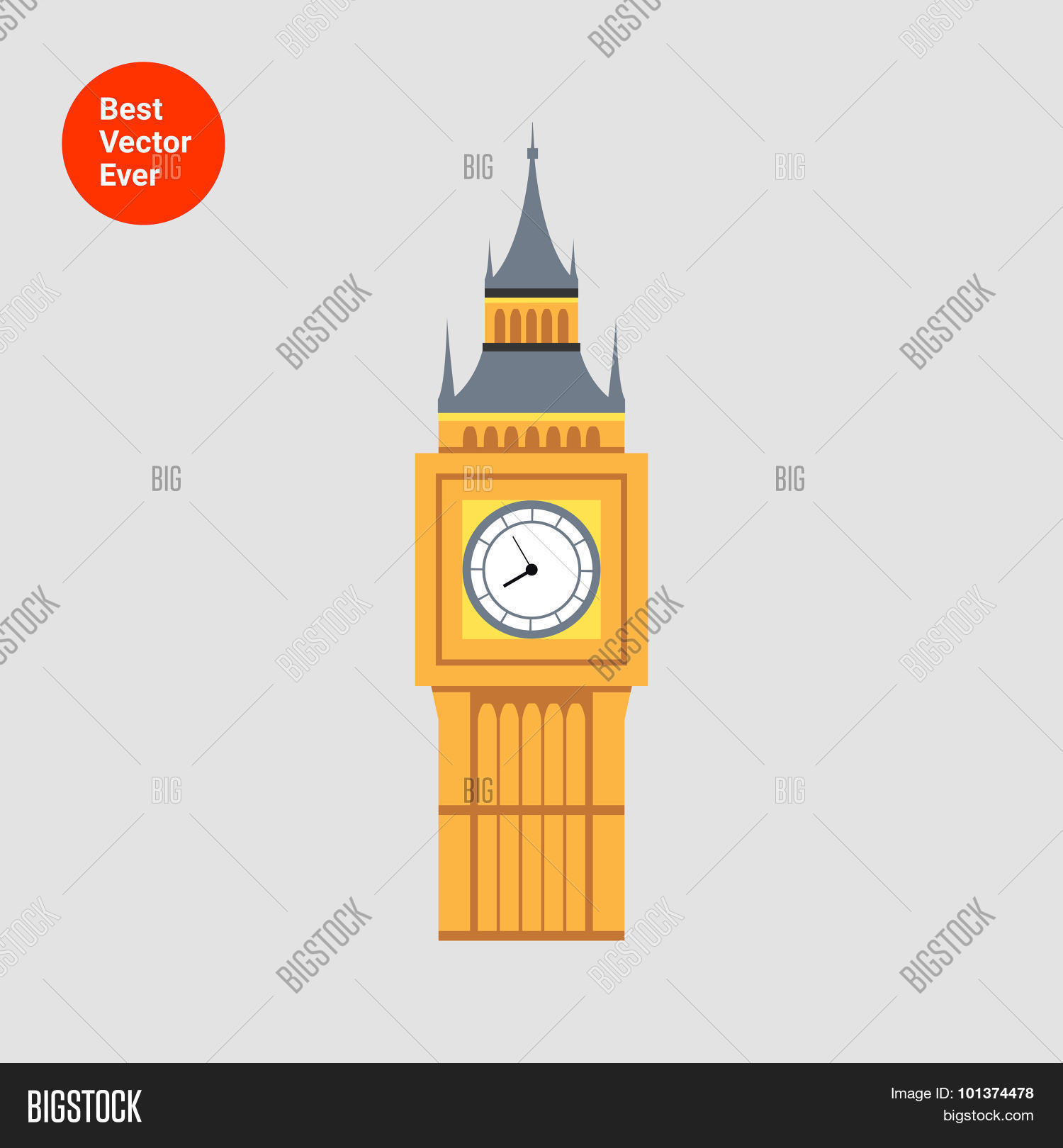 Big Ben Icon Vector & Photo (Free Trial) | Bigstock