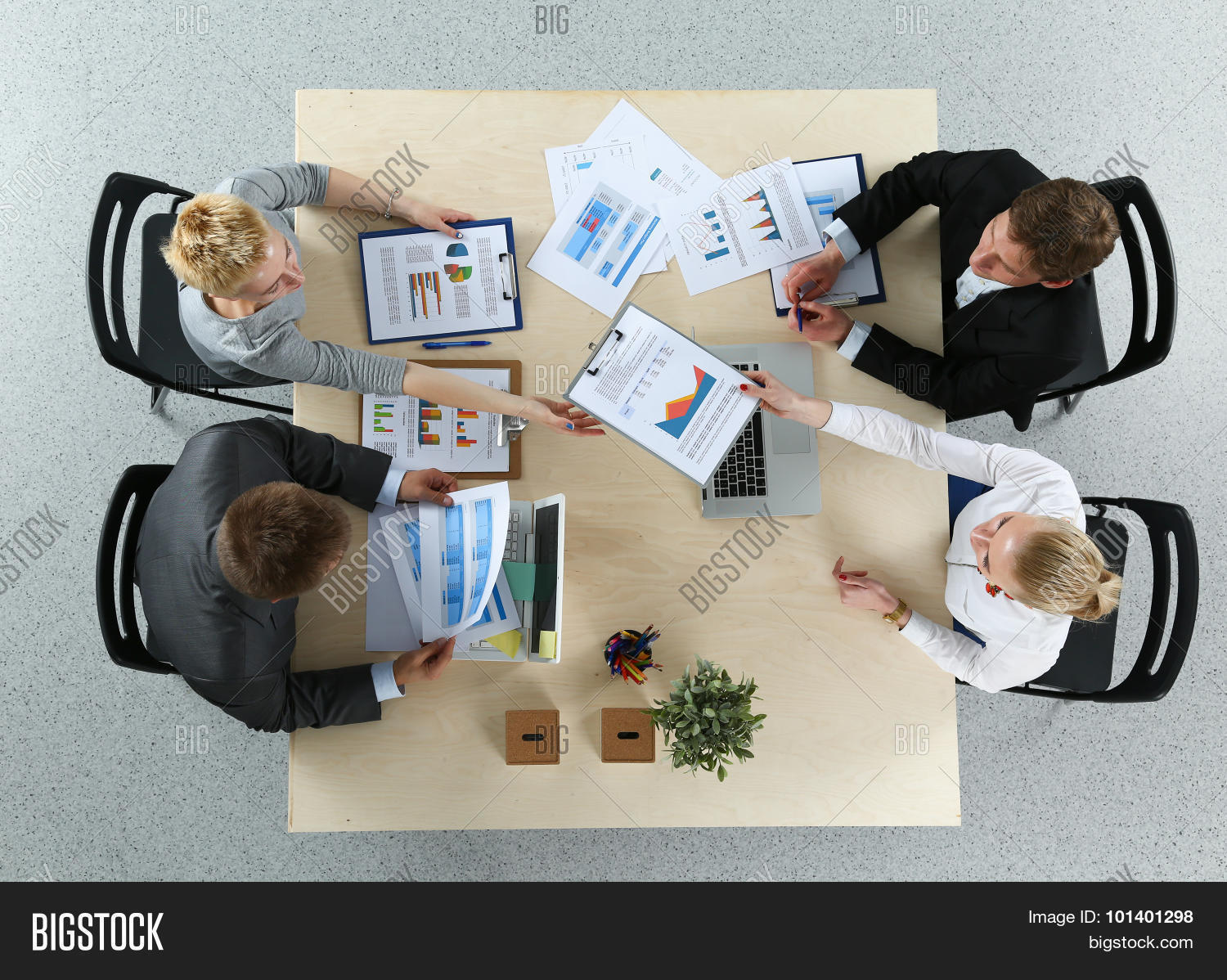Top View Office Image & Photo (Free Trial) | Bigstock