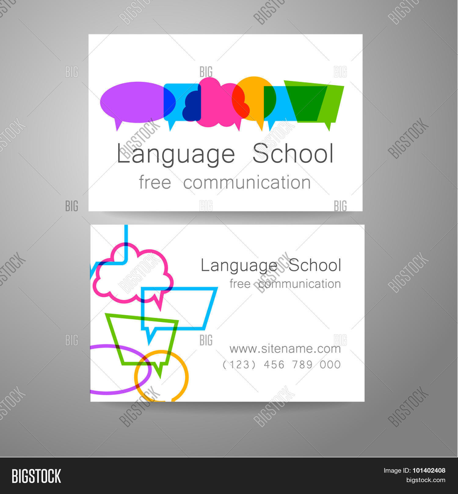 Language School Logo Vector & Photo (Free Trial) | Bigstock