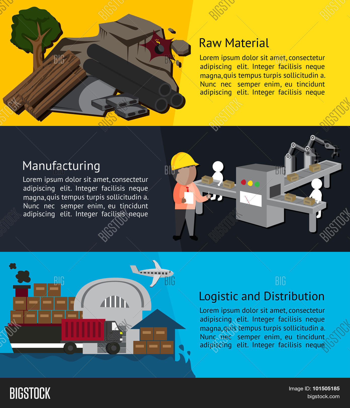 Manufacturing Process Vector & Photo (Free Trial) | Bigstock