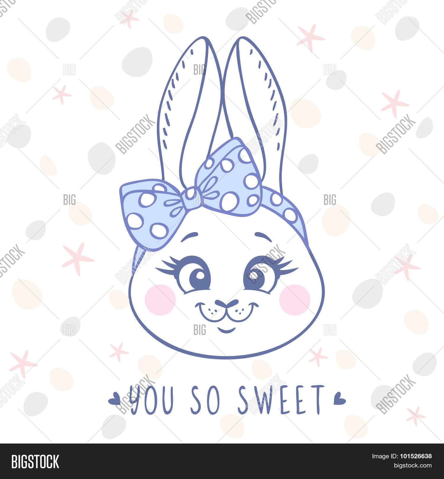Bunny Cute Vector And Photo Free Trial Bigstock