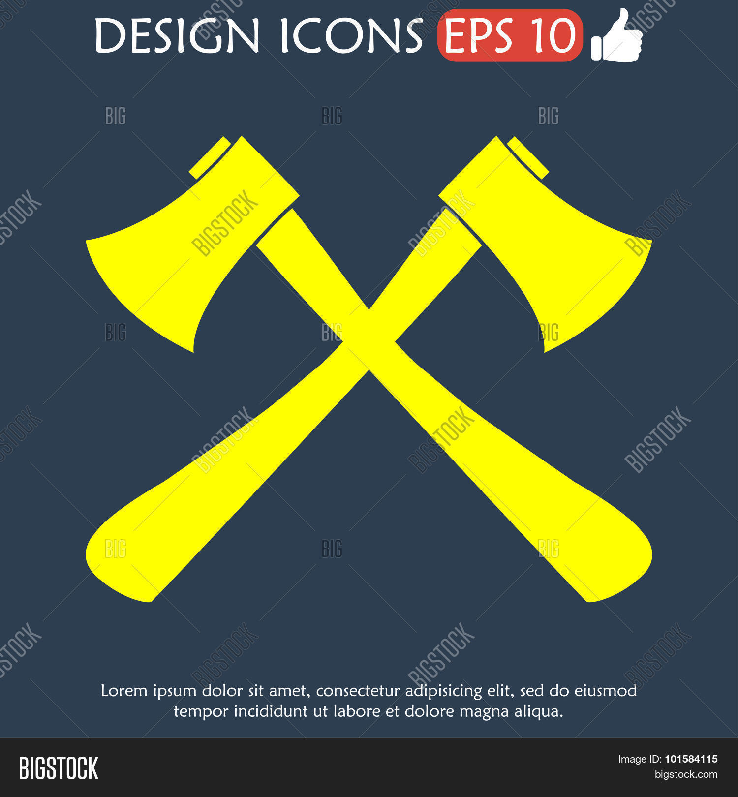 Ax Icon. Axe Symbol Vector & Photo (Free Trial) | Bigstock