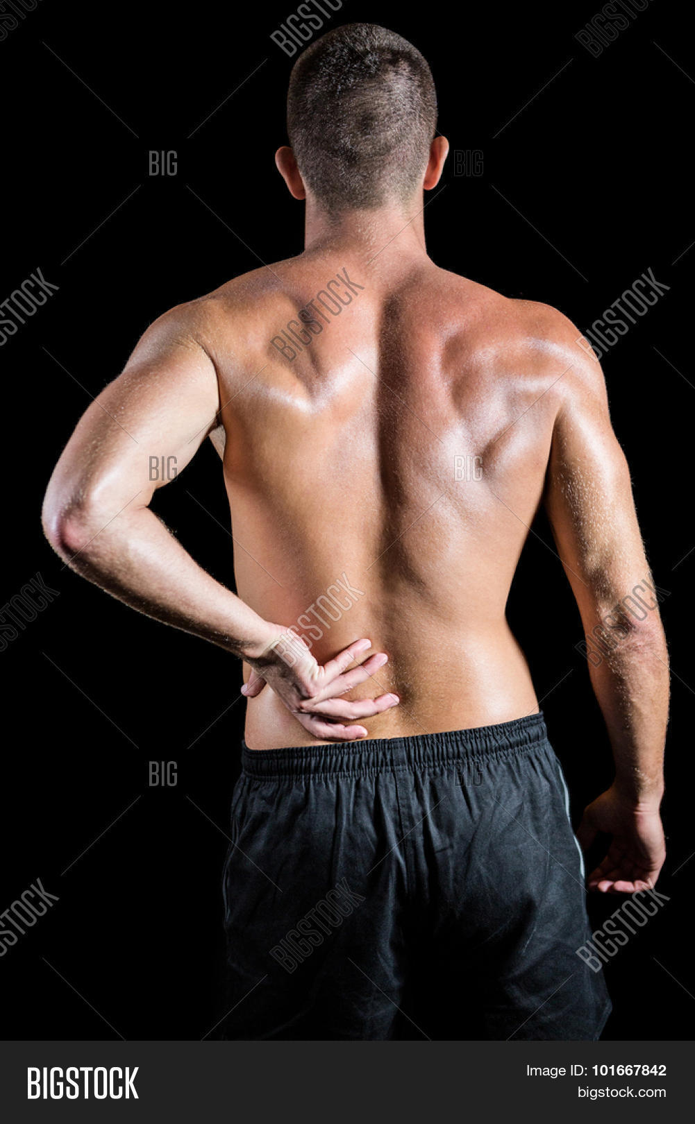 Rear View Shirtless Image & Photo (Free Trial) | Bigstock