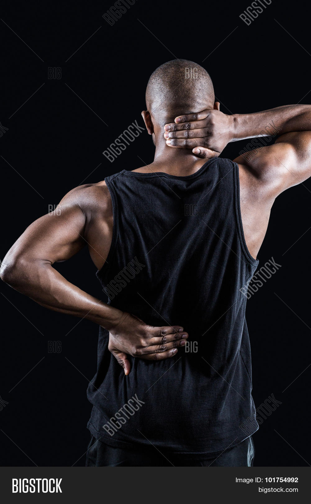 Rear View Muscular Man Image & Photo (Free Trial) | Bigstock