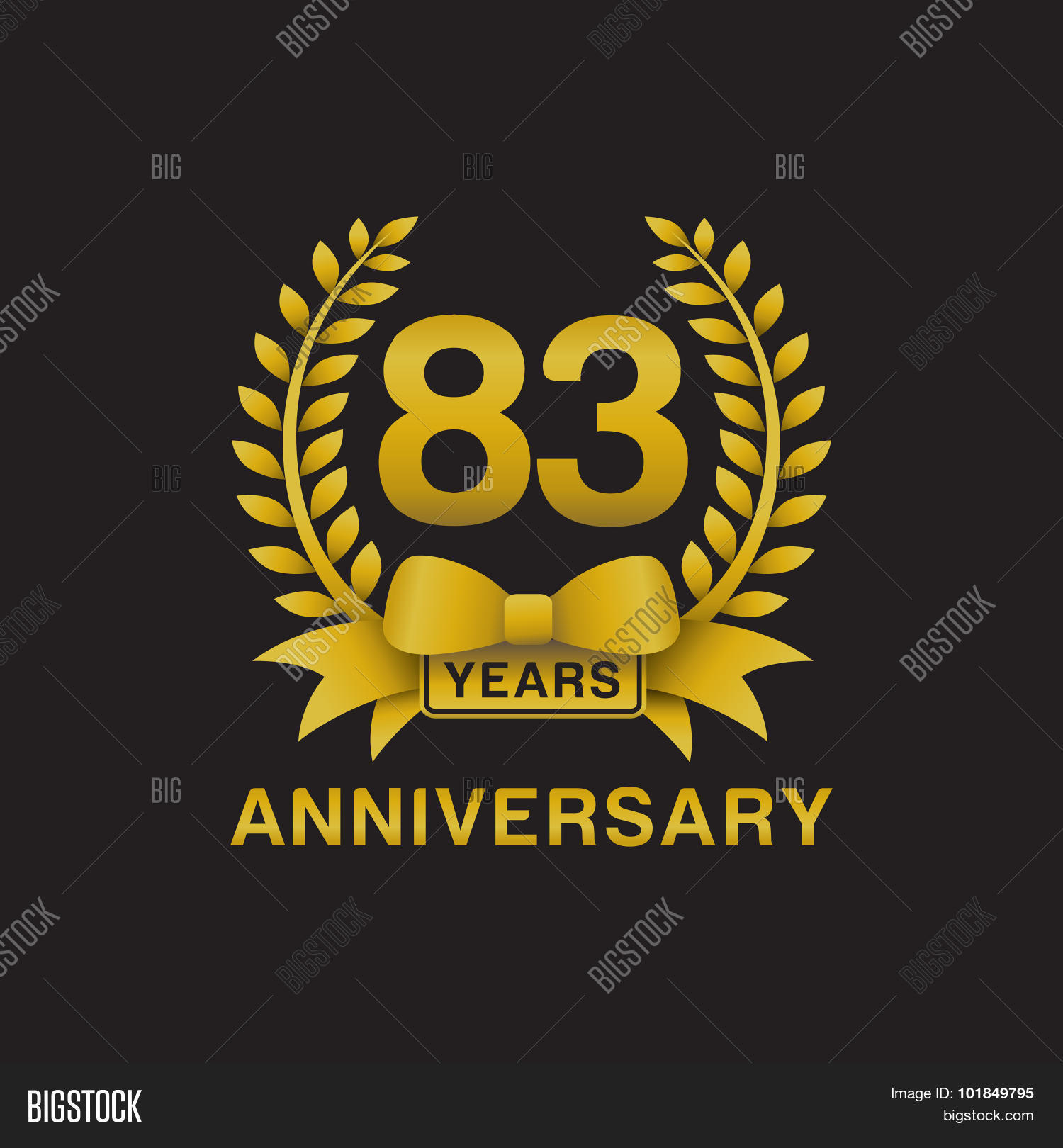 83rd Anniversary Vector & Photo (Free Trial) | Bigstock