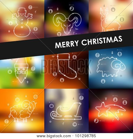 Christmas Timeline Vector & Photo (Free Trial) | Bigstock