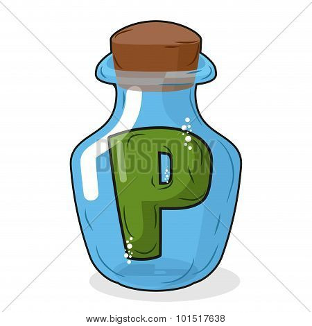 P Bottle Scientific Vector & Photo (Free Trial) | Bigstock
