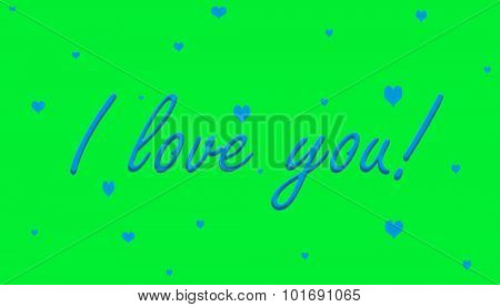 Love You! Blue On Image & Photo (Free Trial) | Bigstock
