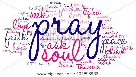 Pray Word Cloud Image & Photo (Free Trial) | Bigstock