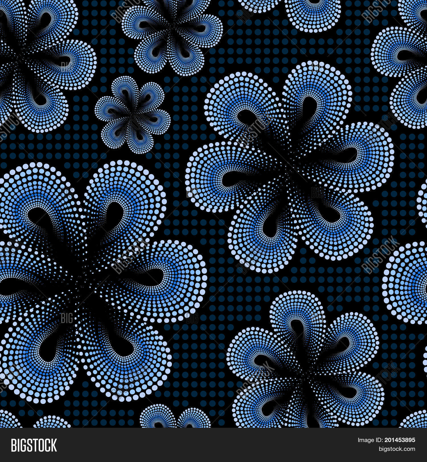 Seamless Pattern Blue Image & Photo (Free Trial) | Bigstock