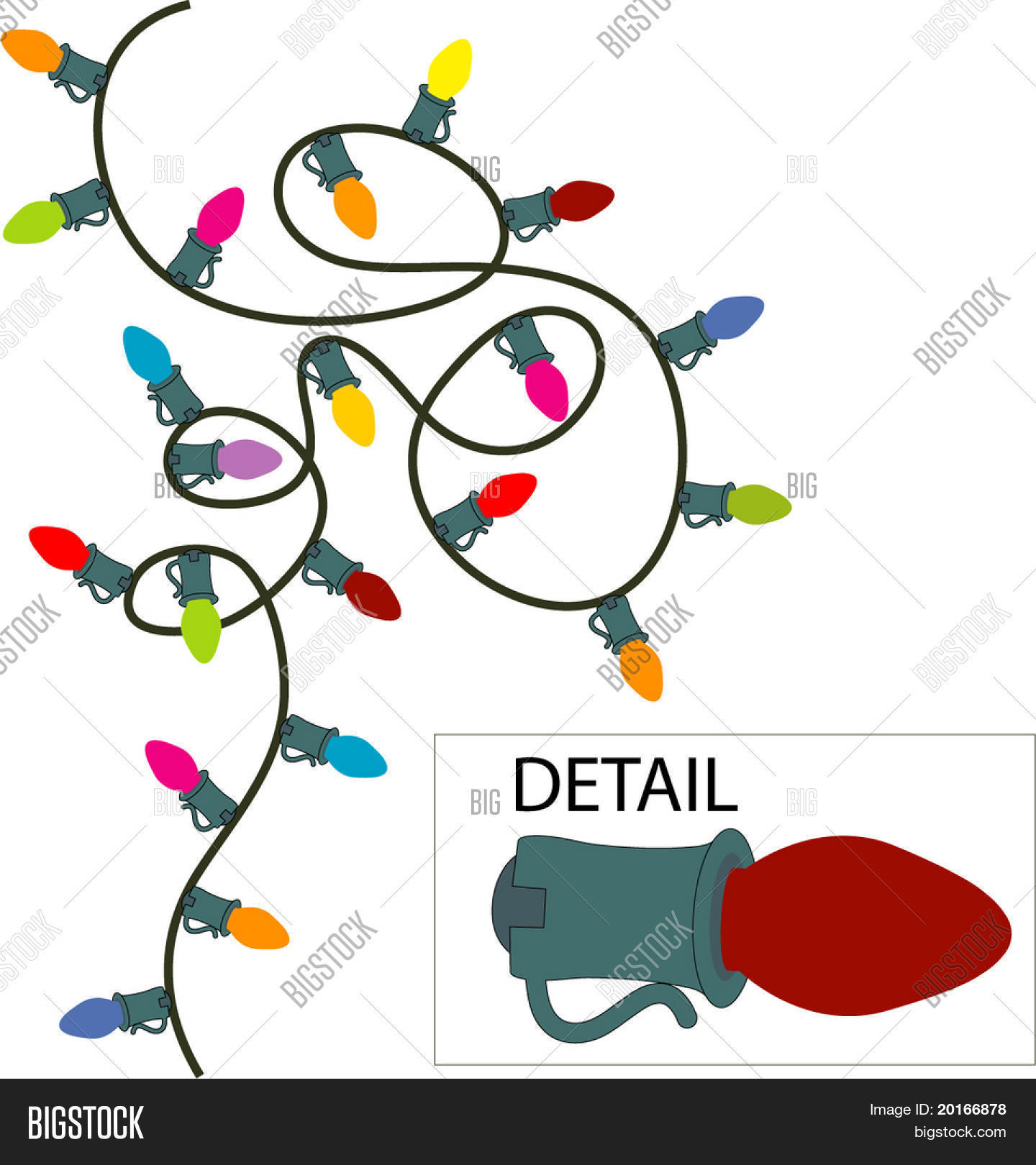 Christmas Tree Lights Vector & Photo (Free Trial) | Bigstock