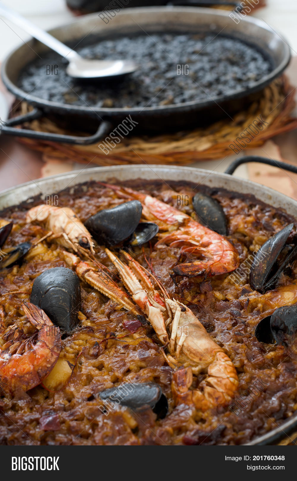 Closeup Some Paelleras Image & Photo (Free Trial) | Bigstock