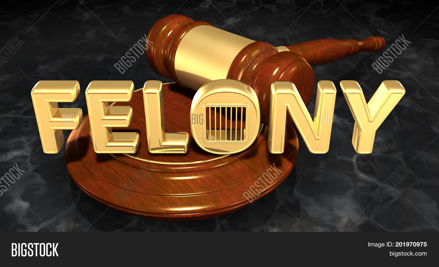 Felony Law Concept 3D Image & Photo (Free Trial) | Bigstock