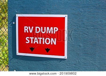 RV Dump Station Sign Image & Photo (Free Trial) | Bigstock