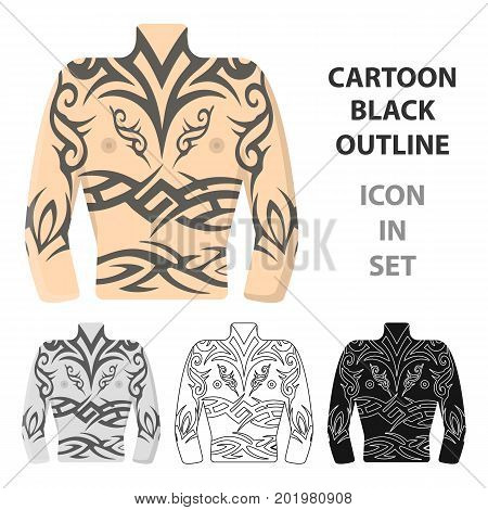Body Tattoo Icon Vector & Photo (Free Trial) | Bigstock