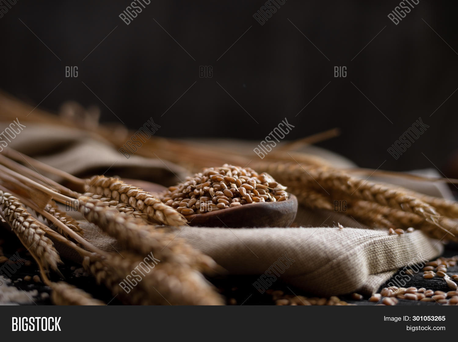 Pile Wheat Poured Into Image & Photo (Free Trial) | Bigstock