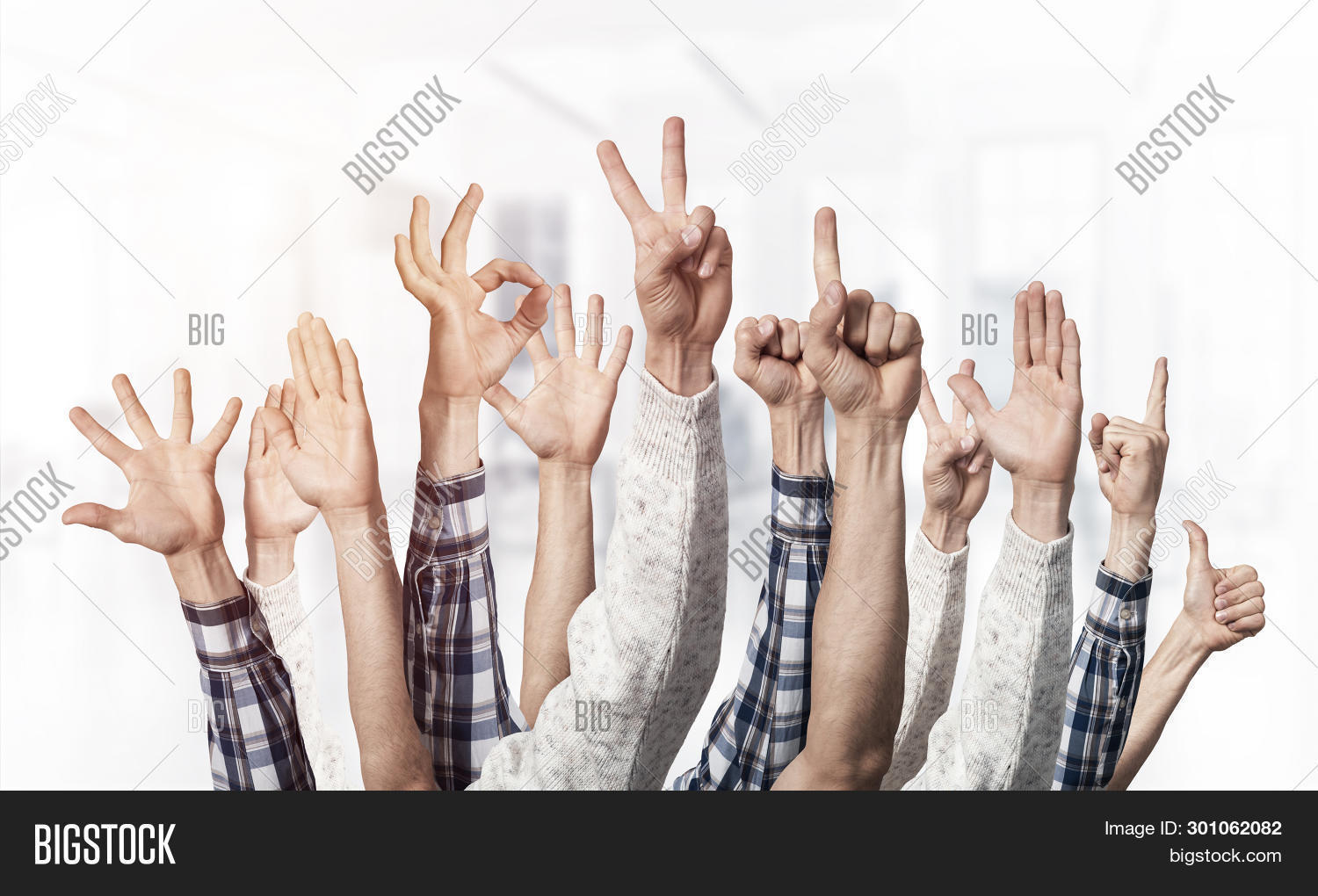 Row Man Hands Showing Image & Photo (Free Trial) | Bigstock