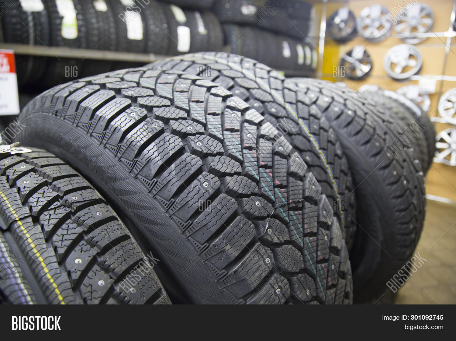 Shop Selling Tires. Image & Photo (Free Trial) | Bigstock
