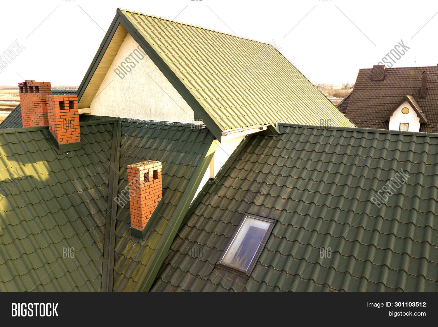 Green Metal Shingled Image & Photo (Free Trial) | Bigstock