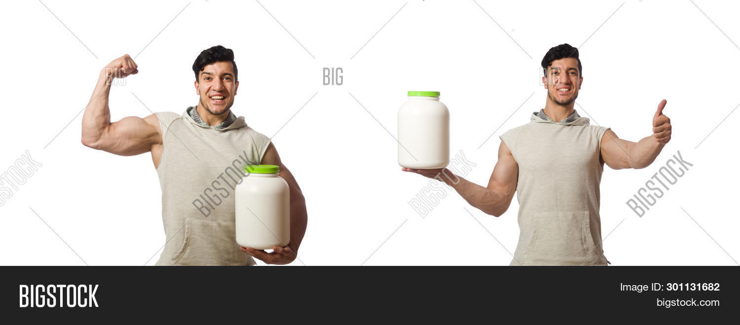 Muscular Man Protein Image & Photo (Free Trial) | Bigstock