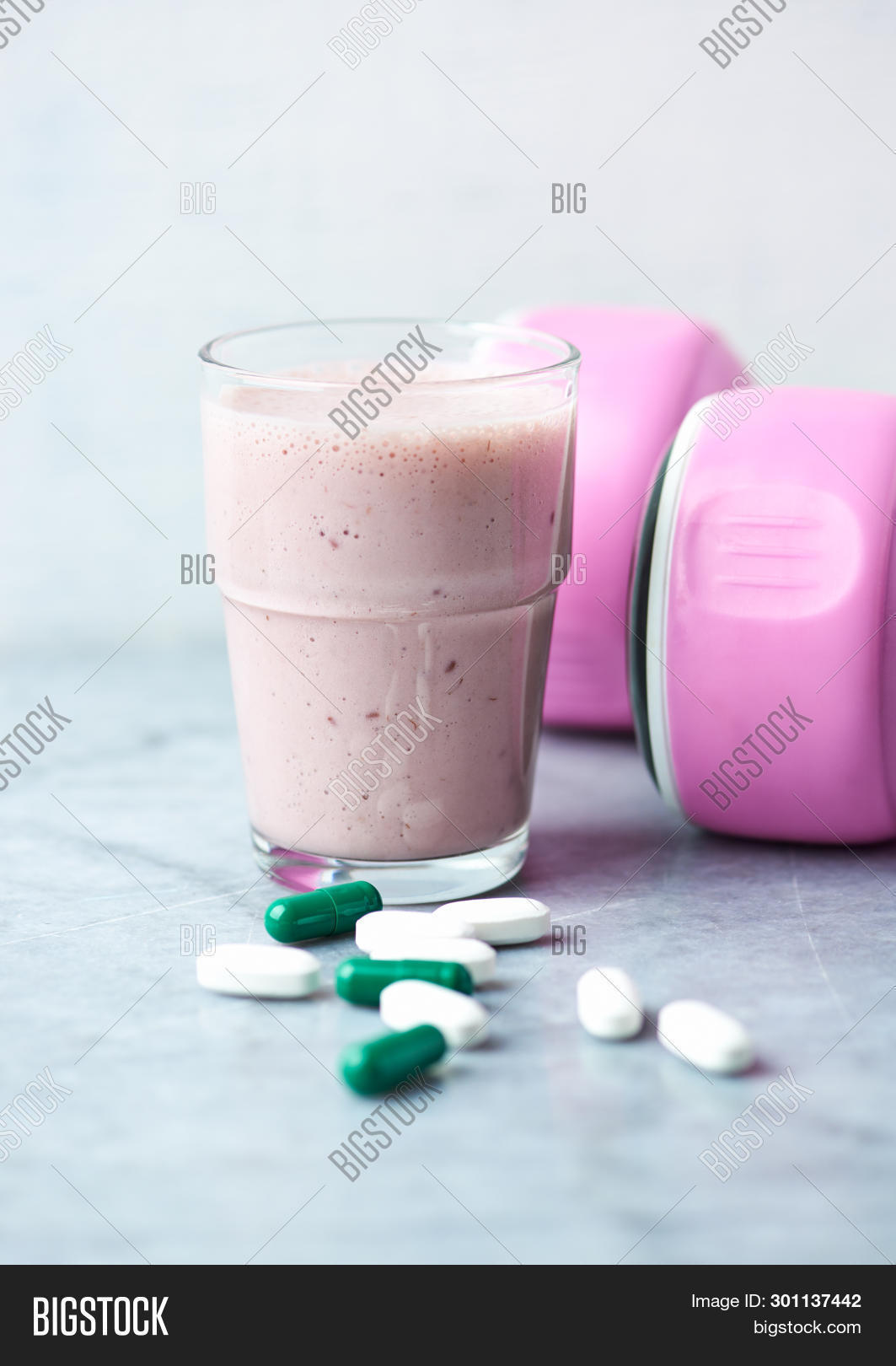 Glass Protein Shake Image & Photo (Free Trial) | Bigstock