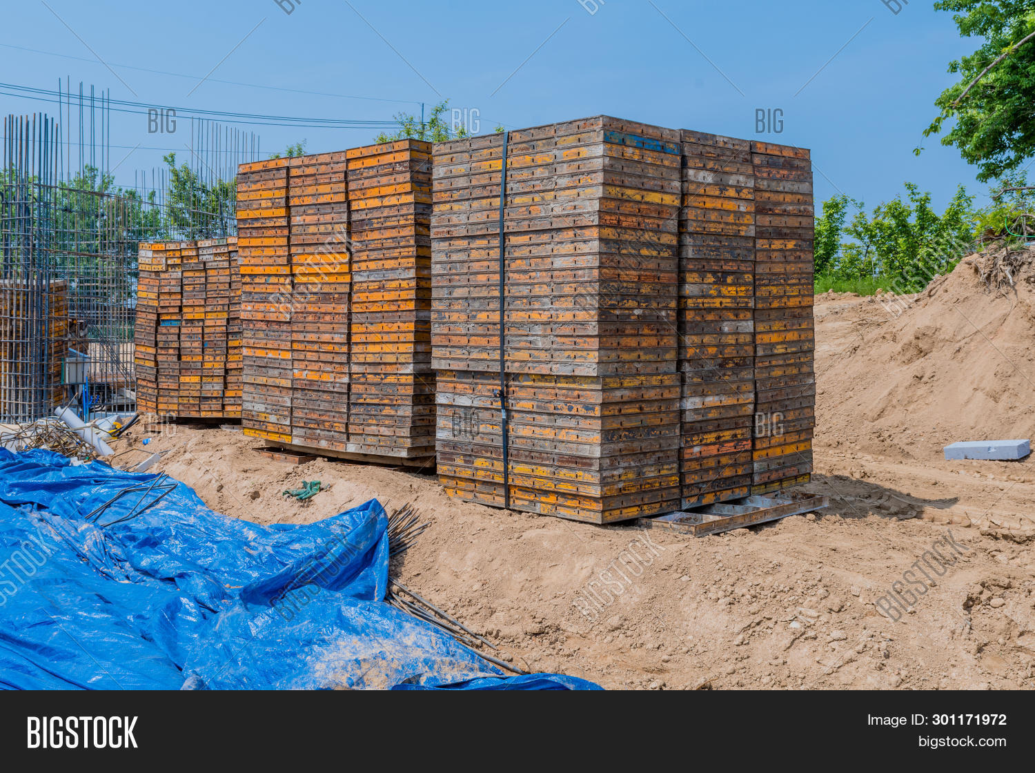 Stacks Metal Concrete Image & Photo (Free Trial) | Bigstock